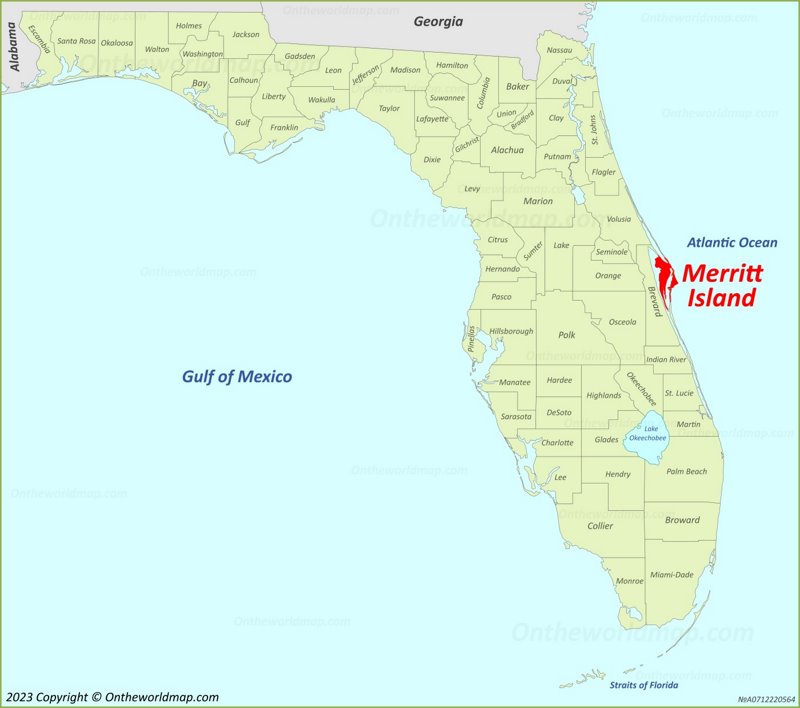 Merritt Island Map | Florida, U.S. | Detailed Maps of Merritt Island