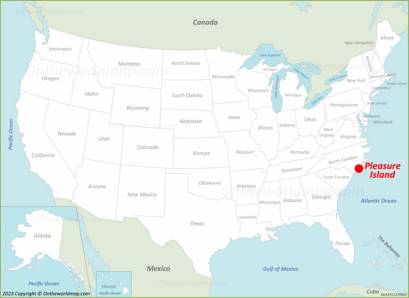 Pleasure Island Map | North Carolina, U.S. | Detailed Maps of Pleasure ...