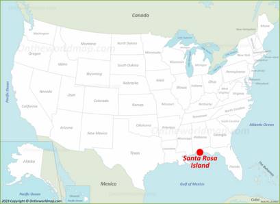 Santa Rosa Island Map | Florida, U.S. | Detailed Maps of Santa Rosa Island