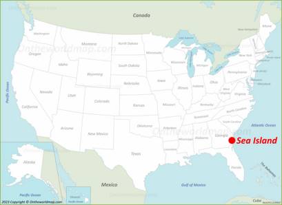 Sea Island Map | Georgia, U.S. | Detailed Maps of Sea Island