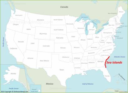 Map of The Sea Islands | South Carolina, Georgia, U.S. | Detailed Maps ...