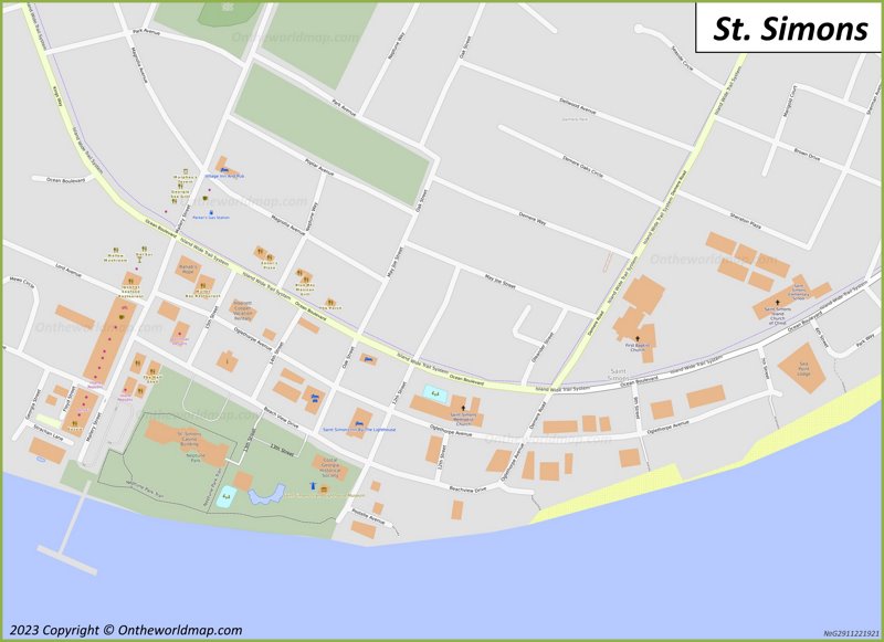 St. Simons Island Map | Georgia, U.S. | Detailed Maps of St. Simons