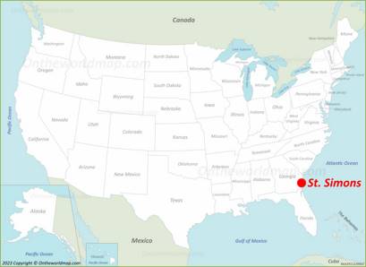 St. Simons Island Map | Georgia, U.S. | Detailed Maps of St. Simons