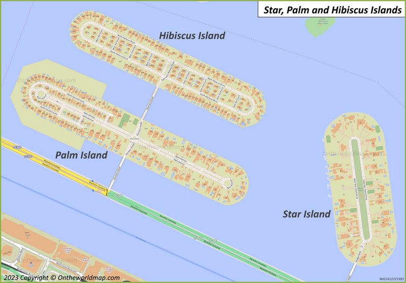 Palm Island Map | Miami Beach, Florida, U.S. | Detailed Maps of Palm Island
