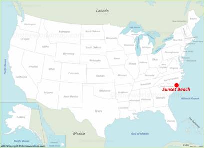 Sunset Beach Map | North Carolina, U.S. | Detailed Maps of Sunset Beach