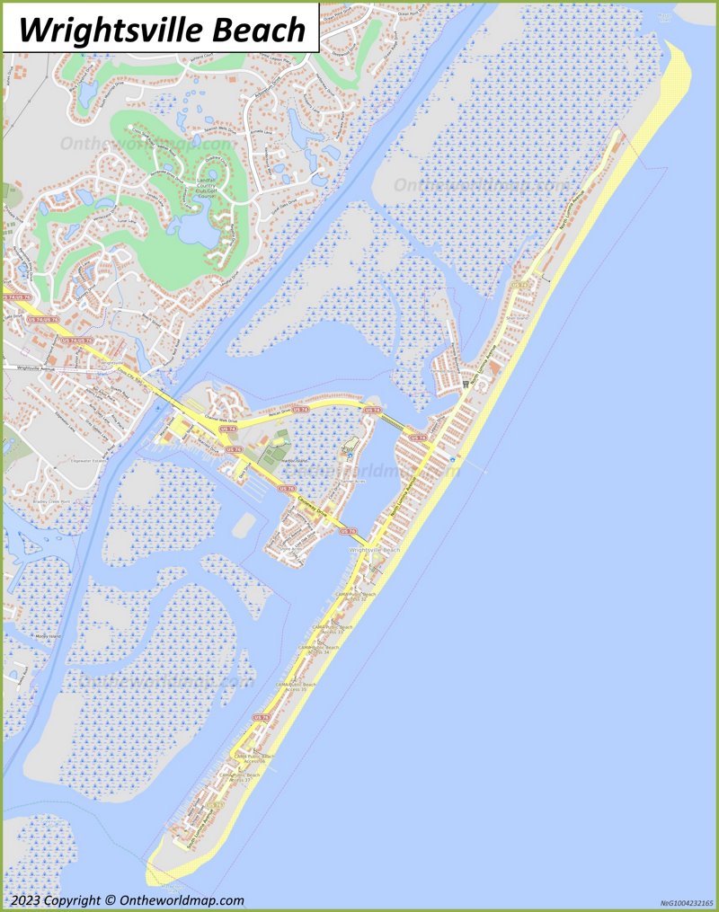 Wrightsville Beach Map | North Carolina, U.S. | Detailed Maps of ...