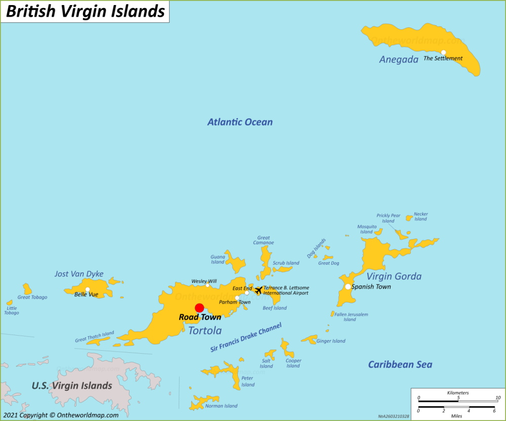 British Virgin Islands Map | Detailed Maps of British Virgin Islands (BVI)